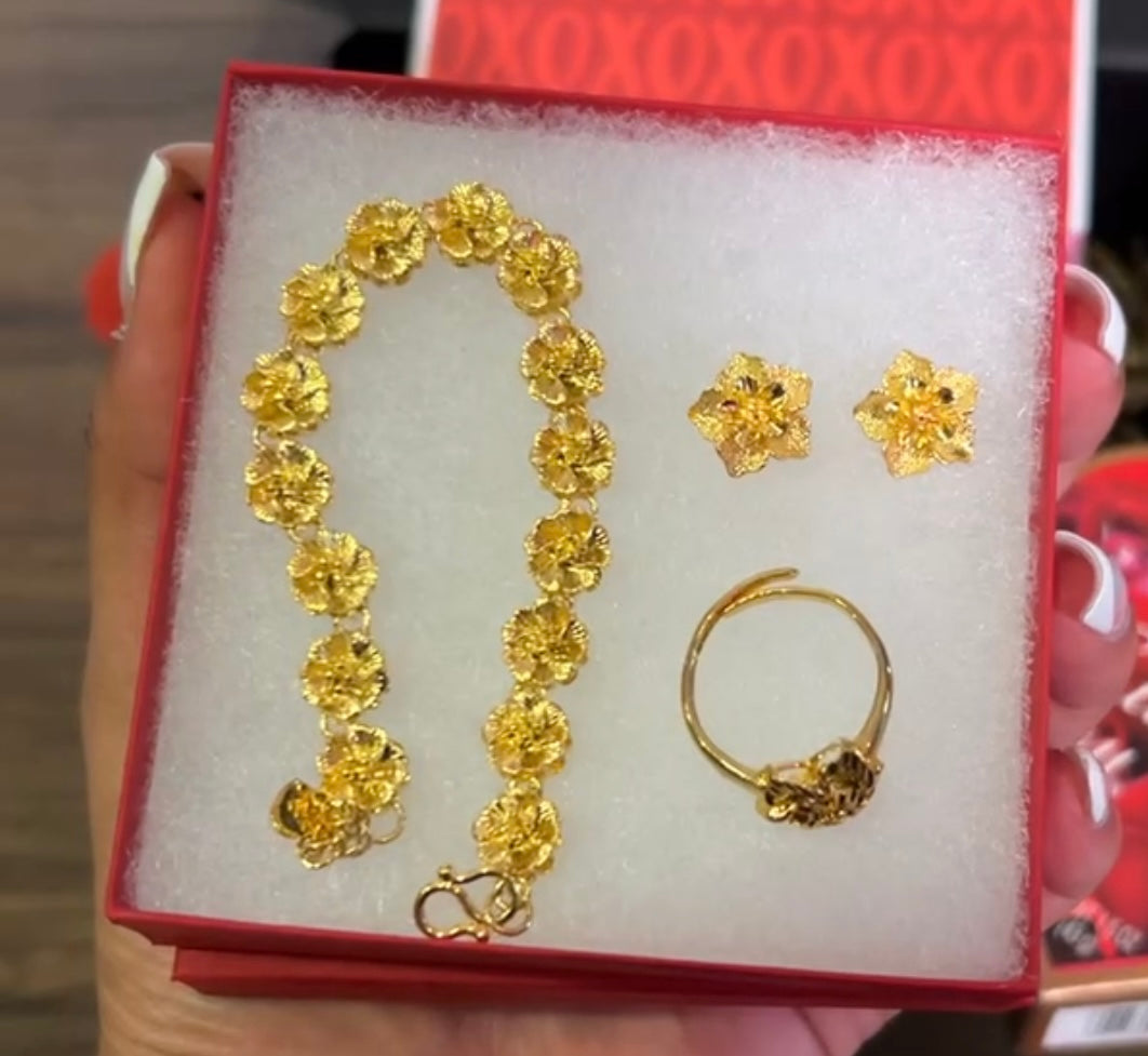 24K Flower Set – Jades by MK